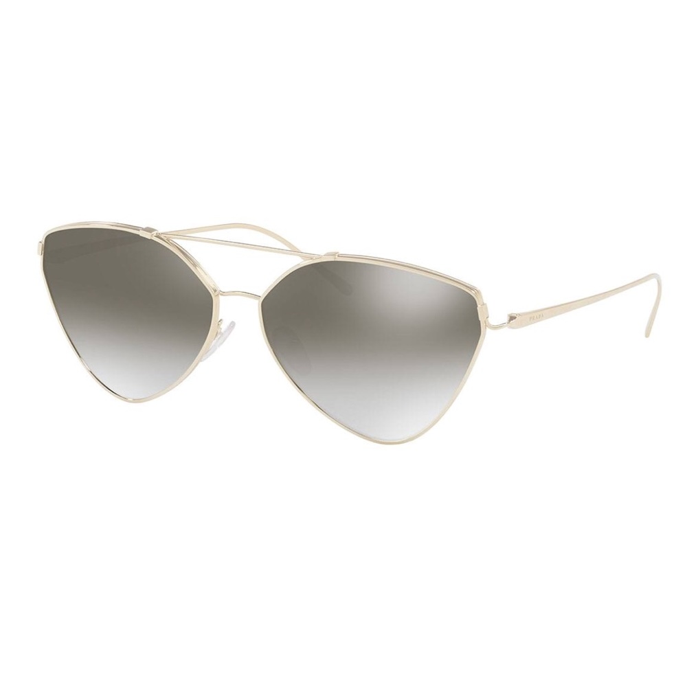 New Prada Light Gold Aviator Sunglasses - Gem